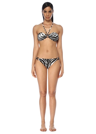 Dolce&gabbana Kadın Zebra Desenli Bikini Takımı Siyah Us Dolce&gabbana Kadın Zebra Desenli Bikini Takımı Siyah Us
