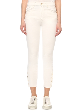 7 For All Mankind Kadın Roxanne Beyaz Düğme Detaylı Jean Pantolon 25 US 7 For All Mankind Kadın Roxanne Beyaz Düğme Detaylı Jean Pantolon 25 US