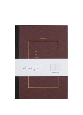 Studio Mottos Bordo Sert Kapak Noktalı Defter EU Studio Mottos Bordo Sert Kapak Noktalı Defter EU