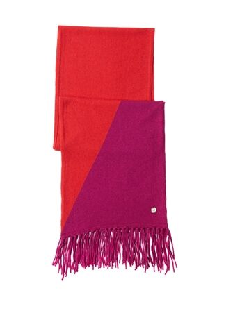 Beymen Collection Kadın Colorblocked Şal Turuncu EU