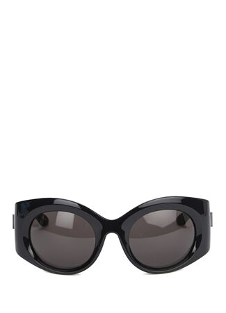 Balenciaga Kadın Siyah Logolu Güneş Gözlüğü Eu