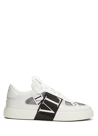 Valentino Garavani Erkek Beyaz Siyah File Garnili Logolu Deri Sneaker 39 Eu Valentino Garavani Erkek Beyaz Siyah File Garnili Logolu Deri Sneaker 39 Eu