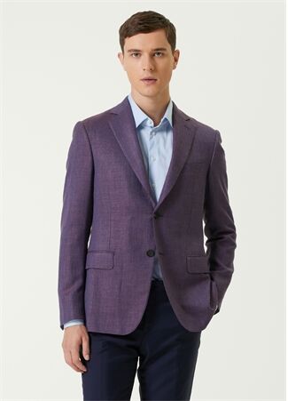 Pal Zileri Erkek Bordo Yün Ceket 46 IT