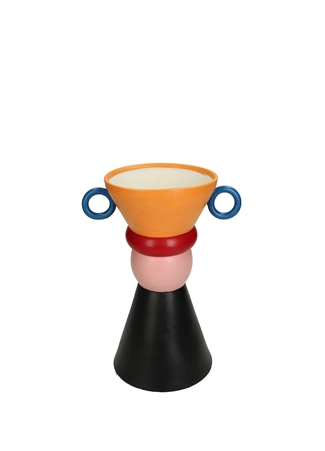 Kersten Colorblocked Seramik Vazo Çok Renkli Kersten Colorblocked Seramik Vazo Çok Renkli