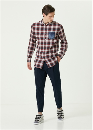 Dsquared2 Erkek New Dan Lacivert Pilili Pantolon 46 It Dsquared2 Erkek New Dan Lacivert Pilili Pantolon 46 It