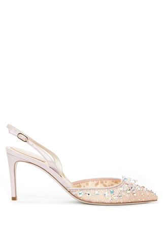 RENE CAOVILLA SPA Kadın Pembe Taş Detaylı Topuklu Ayakkabı 36 EU RENE CAOVILLA SPA Kadın Pembe Taş Detaylı Topuklu Ayakkabı 36 EU