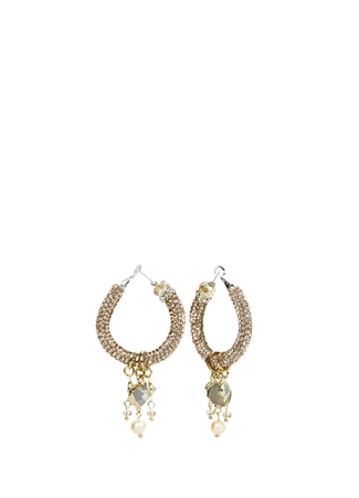 Etro Kadın Rose Gold Boncuk Detaylı Halka Küpe Pembe EU Etro Kadın Rose Gold Boncuk Detaylı Halka Küpe Pembe EU