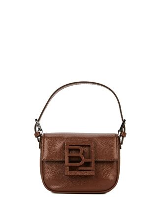 By Far Kadın Kahverengi Logo Detaylı Deri Çanta Eu