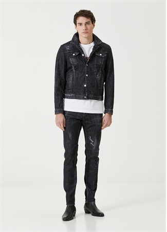 Dsquared2 Erkek Cool Guy Siyah Yıpratmalı Jean Pantolon 46 IT Dsquared2 Erkek Cool Guy Siyah Yıpratmalı Jean Pantolon 46 IT