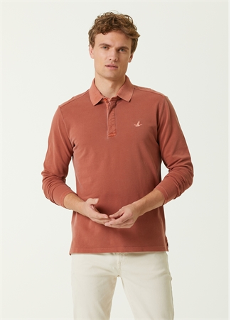 Beymen Club Erkek Comfort Fit Turuncu Polo Yaka Uzun Kol T-shirt S Beymen Club Erkek Comfort Fit Turuncu Polo Yaka Uzun Kol T-shirt S