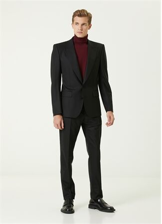 Dolce&Gabbana Erkek Siyah Kaşmir Takım Elbise 48 IT