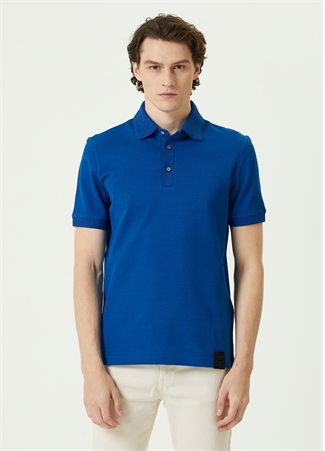 Salvatore Ferragamo Erkek Mavi Polo Yaka Logolu T-shirt S Eu Salvatore Ferragamo Erkek Mavi Polo Yaka Logolu T-shirt S Eu