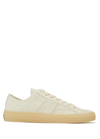 Tom Ford Erkek Beyaz Deri Sneaker UK Tom Ford Erkek Beyaz Deri Sneaker UK