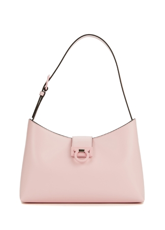 Salvatore Ferragamo Kadın Pembe Logo Detaylı Deri Çanta EU Salvatore Ferragamo Kadın Pembe Logo Detaylı Deri Çanta EU