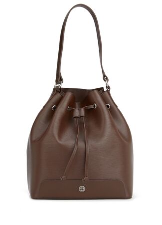 Beymen Kadın Nora Kahverengi Büzgülü Omuz Çantası EU