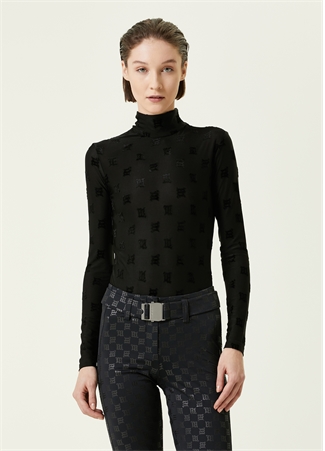 Misbhv Kadın Siyah Dik Yaka Logolu Body S EU Misbhv Kadın Siyah Dik Yaka Logolu Body S EU