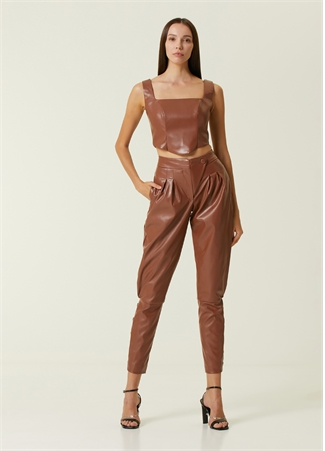 Rhodochrosite Kadın Sissy Kahverengi Suni Deri Rider Pantolon S EU Rhodochrosite Kadın Sissy Kahverengi Suni Deri Rider Pantolon S EU