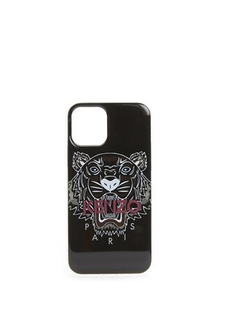 Kenzo Kadın Siyah Logo Baskılı Iphone 2/2 Pro Telefon Kılıfı Eu