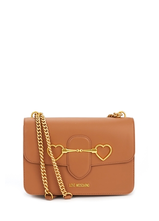 Love Moschino Kadın Taba Logo Detaylı Omuz Çantası Turuncu EU Love Moschino Kadın Taba Logo Detaylı Omuz Çantası Turuncu EU