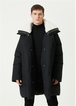 Givenchy Erkek Siyah Yaka Detaylı Puff Oversized Parka 48 IT Givenchy Erkek Siyah Yaka Detaylı Puff Oversized Parka 48 IT