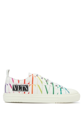 Valentino Garavani Erkek VLTN Times Beyaz Logo Baskılı Sneaker 4 EU Valentino Garavani Erkek VLTN Times Beyaz Logo Baskılı Sneaker 4 EU