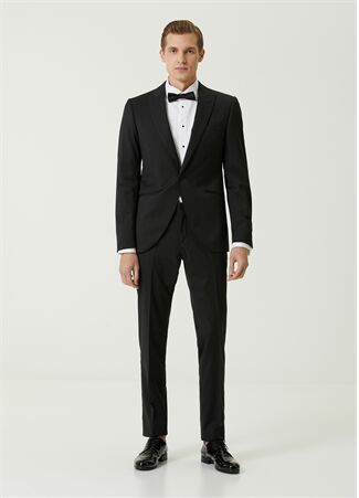 Palzileri Lab Erkek Siyah Kelebek Yaka Yün Takım 48 IT