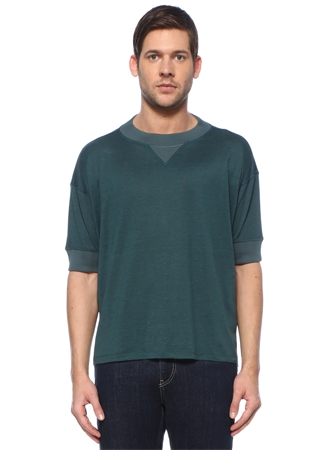 Pal Zileri Erkek Yeşil Dik Yaka Kısa Kollu Triko L EU Pal Zileri Erkek Yeşil Dik Yaka Kısa Kollu Triko L EU