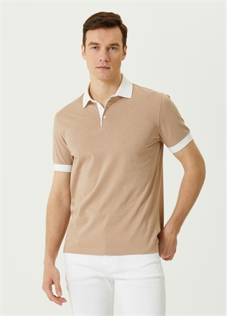 Brunello Cucinelli Erkek Polo Yaka Kahverengi 48 It Brunello Cucinelli Erkek Polo Yaka Kahverengi 48 It