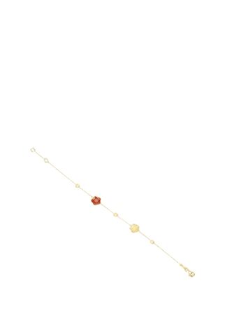 Collection Kadın Zincir Formlu Altın Rengi Bileklik EU