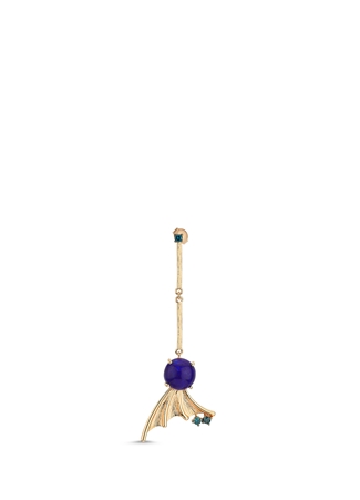 Collection-Selda Jewellery Kadın Lacivert Taşlı Geometrik Formlu Altın Rengi Küpe EU Collection-Selda Jewellery Kadın Lacivert Taşlı Geometrik Formlu Altın Rengi Küpe EU