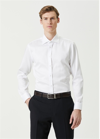 Beymen Collection Erkek Custom Fit Beyaz Gömlek 42 IT Beymen Collection Erkek Custom Fit Beyaz Gömlek 42 IT