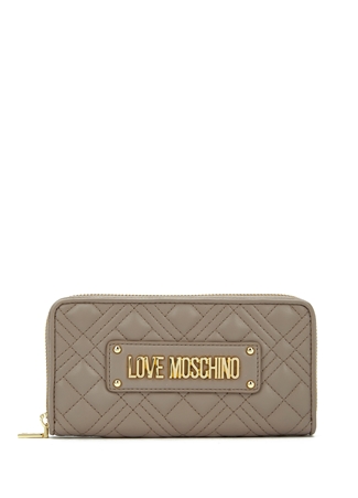 Love Moschino Kadın Gri Kapitoneli Logolu Cüzdan EU Love Moschino Kadın Gri Kapitoneli Logolu Cüzdan EU