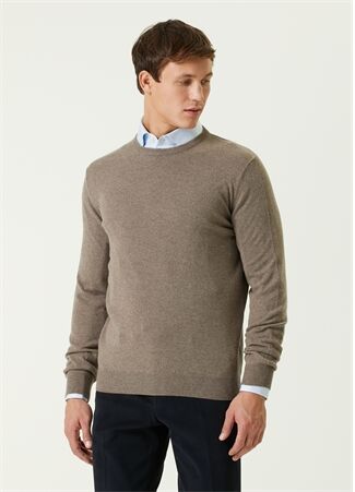 Corneliani Erkek Bej Yün Kazak 54 IT