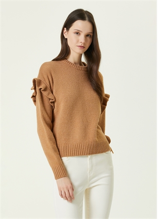 Network Kadın Basic Fit Camel Kazak Kahverengi XS EU Network Kadın Basic Fit Camel Kazak Kahverengi XS EU
