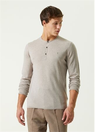 Allsaints Erkek Kannet Bej Yün Kazak S EU