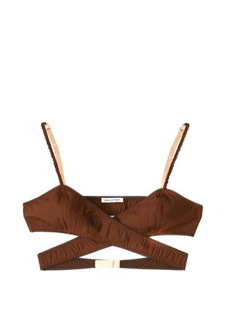 Anna October Kadın Kahverengi Çapraz Formlu Sütyen S EU Anna October Kadın Kahverengi Çapraz Formlu Sütyen S EU