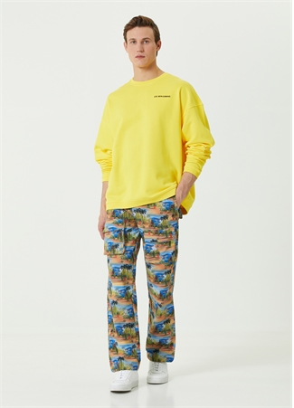 Les Benjamins Erkek Bej Figür Desenli Utility Pantolon L Eu Les Benjamins Erkek Bej Figür Desenli Utility Pantolon L Eu