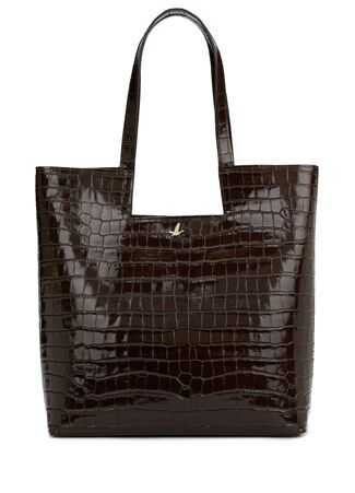 Beymen Club Kadın Kahverengi Krokodil Dokulu Alışveriş Çantası EU
