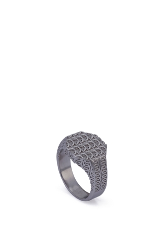 AW by Atolyewolf Erkek Silver Geometrik Formlu Dokulu Gümüş Rengi Yüzük Gri EU AW by Atolyewolf Erkek Silver Geometrik Formlu Dokulu Gümüş Rengi Yüzük Gri EU