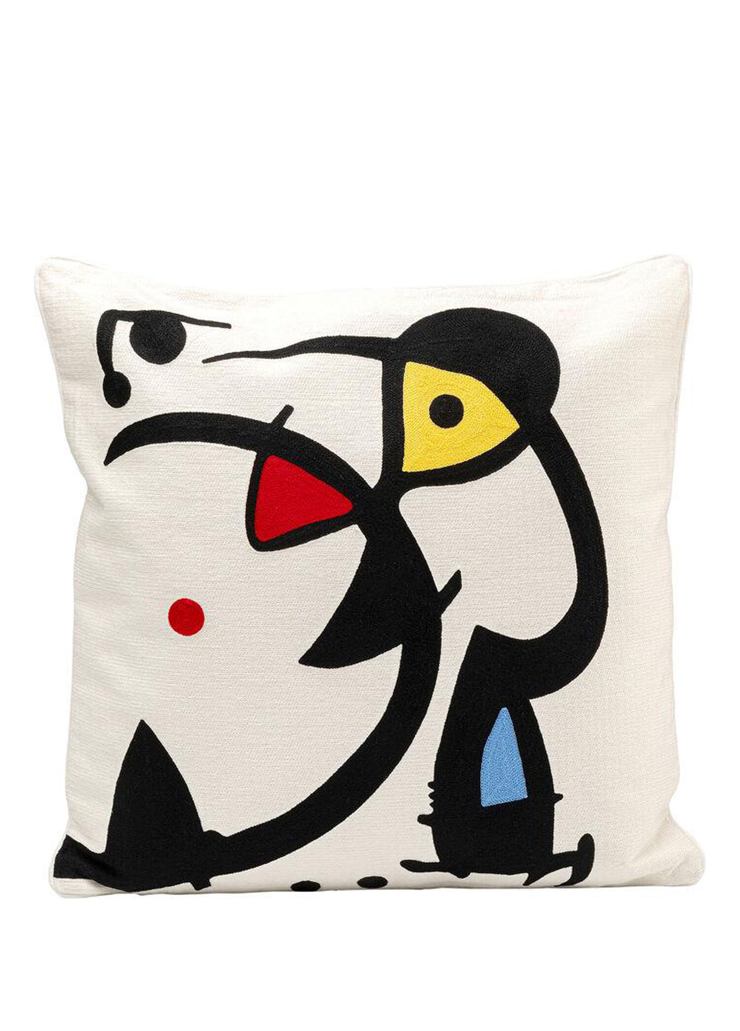 Kare Design - Art Line Desenli Renkli Pamuklu Kırlent 50 x 50 cm - Çok ...