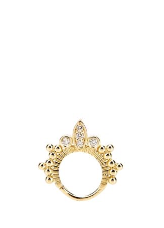 Collection-Pimiento Kadın Pırlantalı Altın Rengi Küpe EU