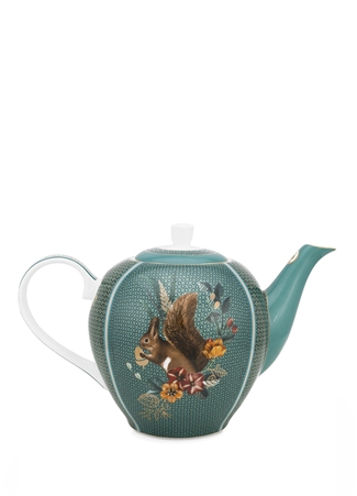 Pip Studio Winter Wonderland Desenli Porselen Demlik Yeşil Pip Studio Winter Wonderland Desenli Porselen Demlik Yeşil