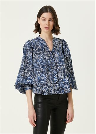 Maje Kadın Bluz Lacivert Us Maje Kadın Bluz Lacivert Us