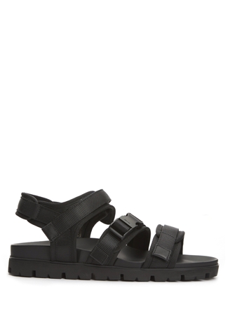 Prada Erkek Siyah Bantlı Sandalet 5.5 Uk