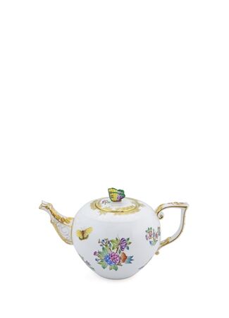 Herend Colorblocked Desenli Porselen Çaydanlık Çok Renkli