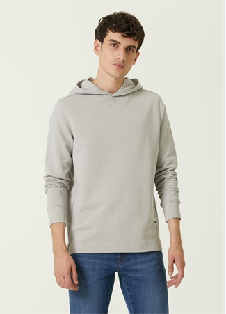 Limitato Erkek Gri Kapüşonlu Fotoğraf Baskılı Sweatshirt S EU Limitato Erkek Gri Kapüşonlu Fotoğraf Baskılı Sweatshirt S EU