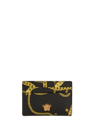 Versace Erkek Siyah Medusa Detaylı Deri Kartlık EU Versace Erkek Siyah Medusa Detaylı Deri Kartlık EU