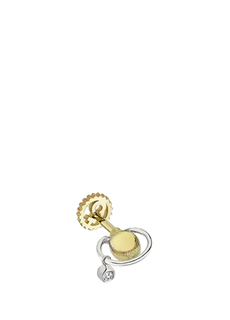 Her Story Kadın Saturn Altın Rengi Kıkırdak Küpesi EU