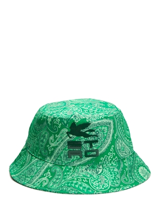 Etro Kadın Yeşil Etnik Desenli Şapka 56 Eu