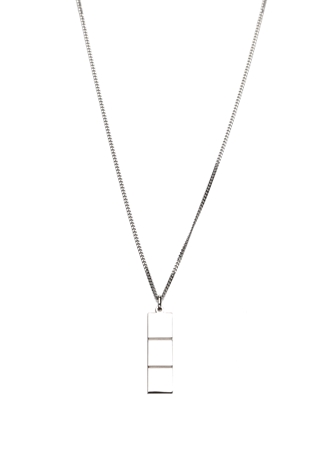 AtolyeWolf Erkek Layers Gümüş Rengi Kolye Gri EU AtolyeWolf Erkek Layers Gümüş Rengi Kolye Gri EU